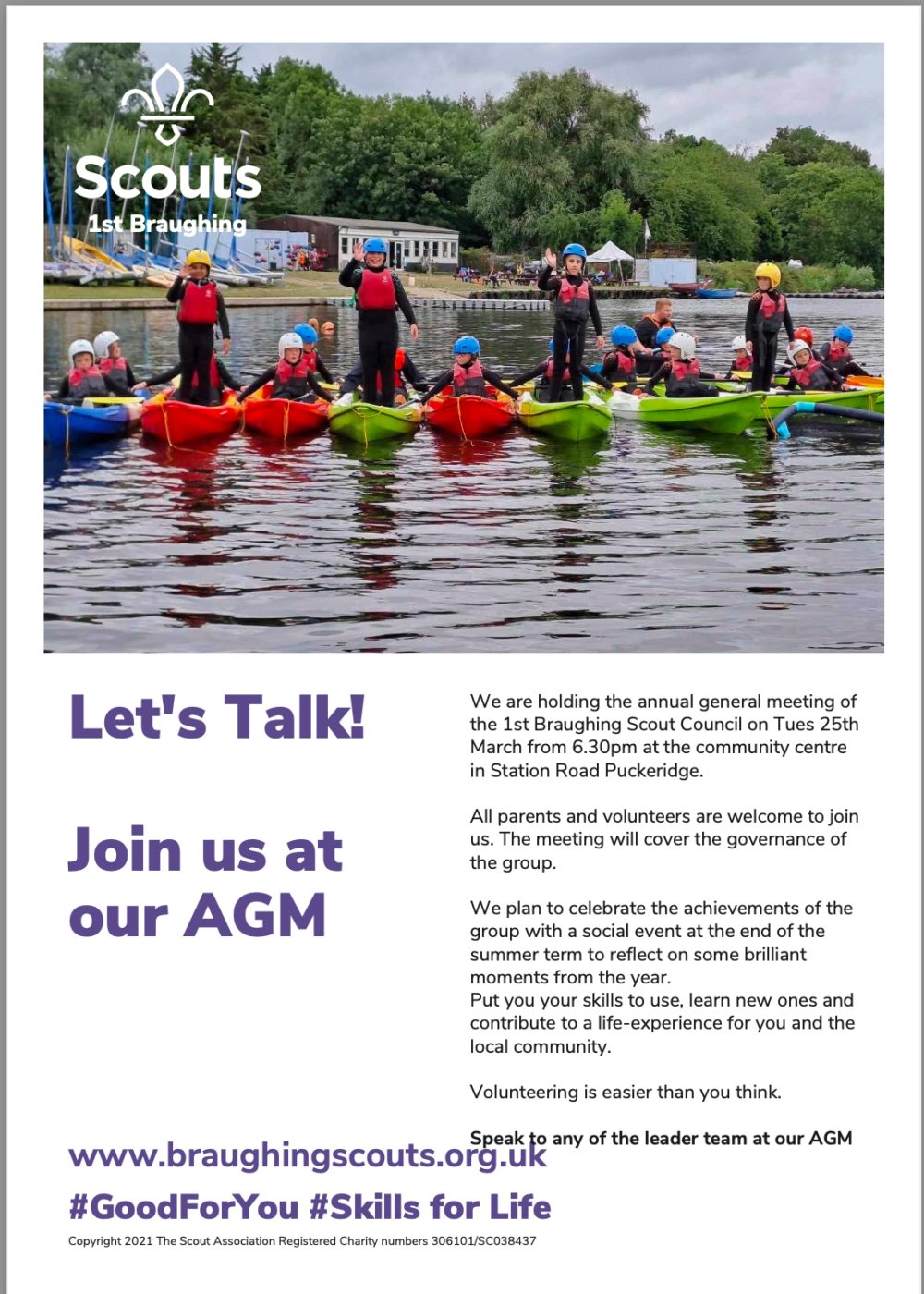 Group AGM Tues 25th March '25 | 1st Braughing Scout Group